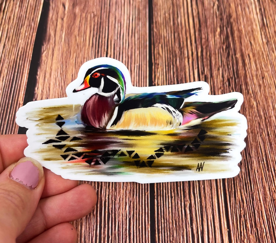 Wood Duck 4" Vinyl Decal Sticker - Etsy