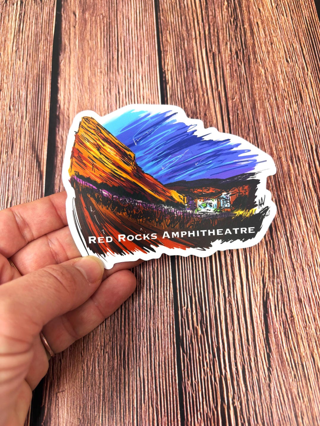 Red Rocks Colorado Vinyl Decal Sticker - Etsy