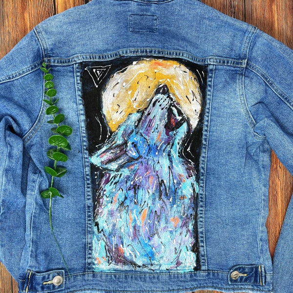 Hand Painted Denim - Etsy