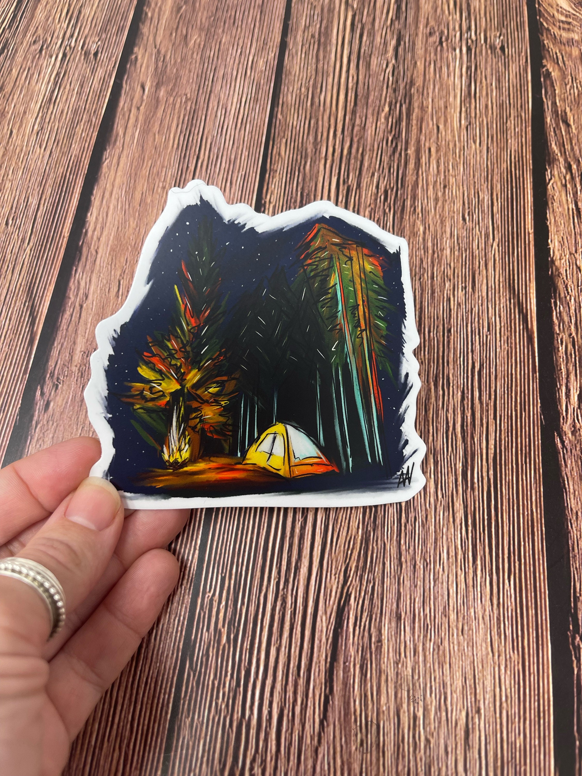 Campground Vinyl Decal Sticker - Etsy