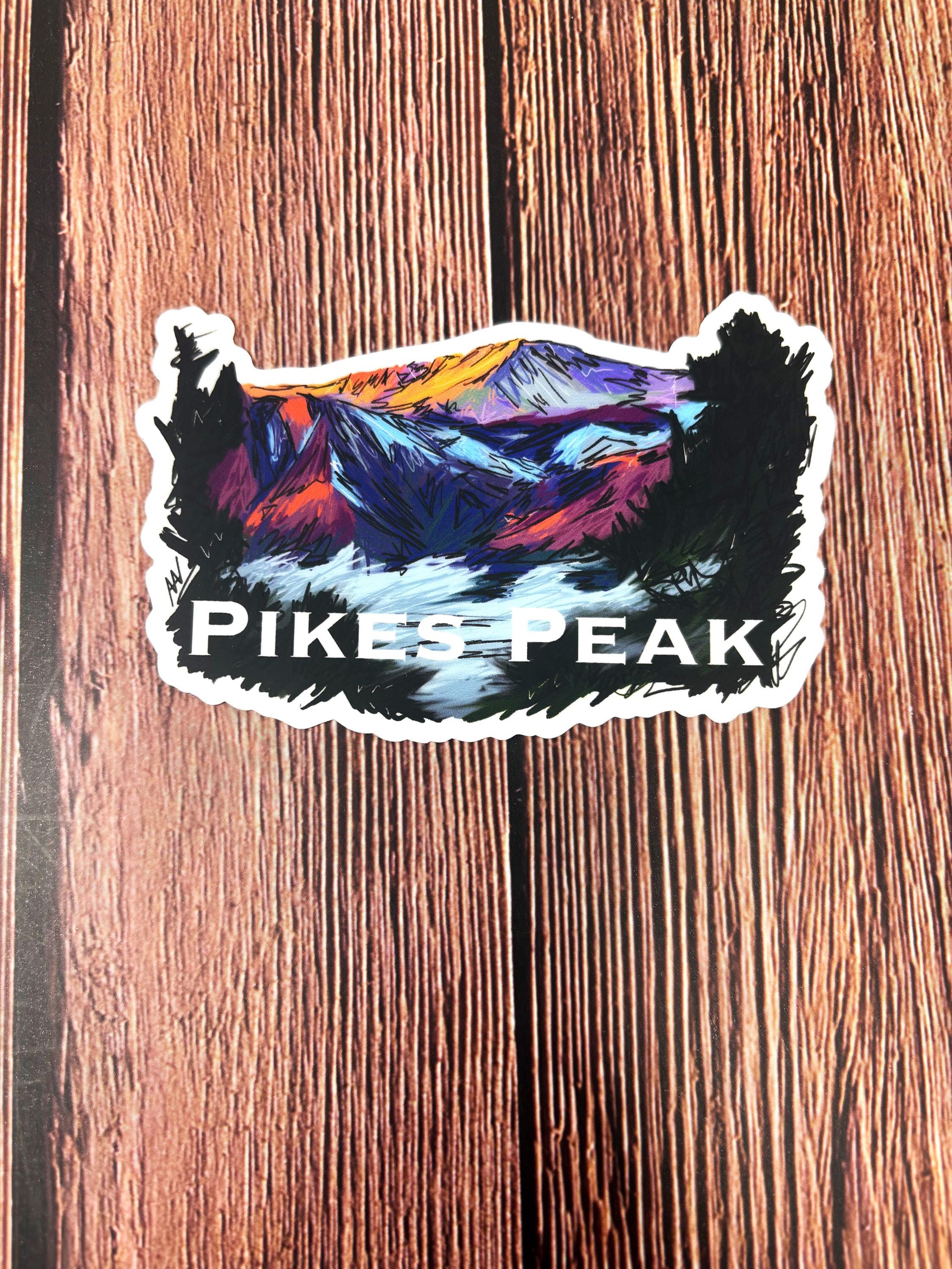 Pikes Peak Colorado Sticker Vinyl Decal Sticker - Etsy