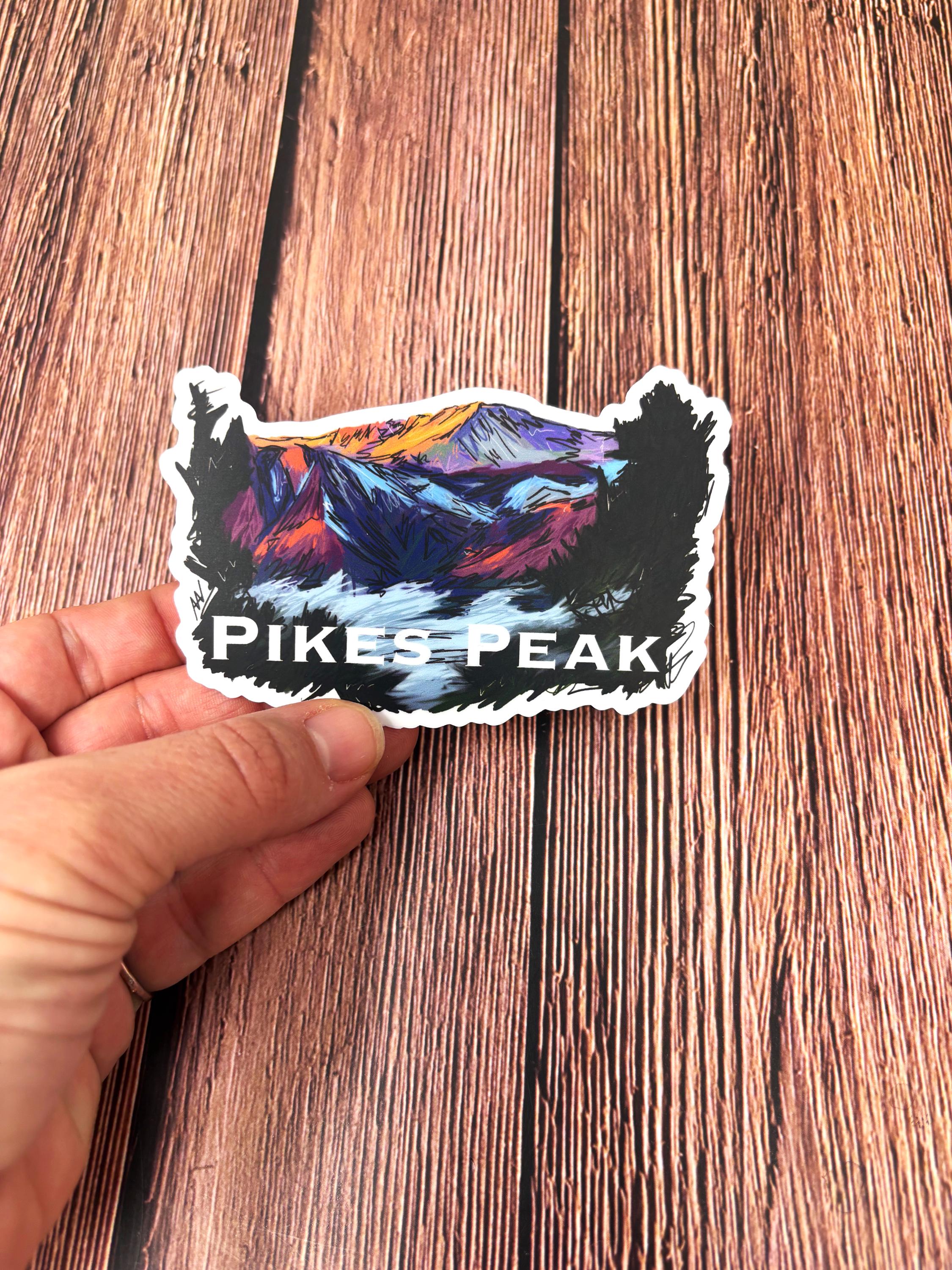 Pikes Peak Colorado Sticker Vinyl Decal Sticker - Etsy