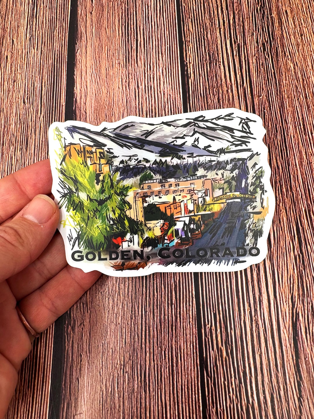 Golden Colorado Sticker Vinyl Decal Sticker - Etsy