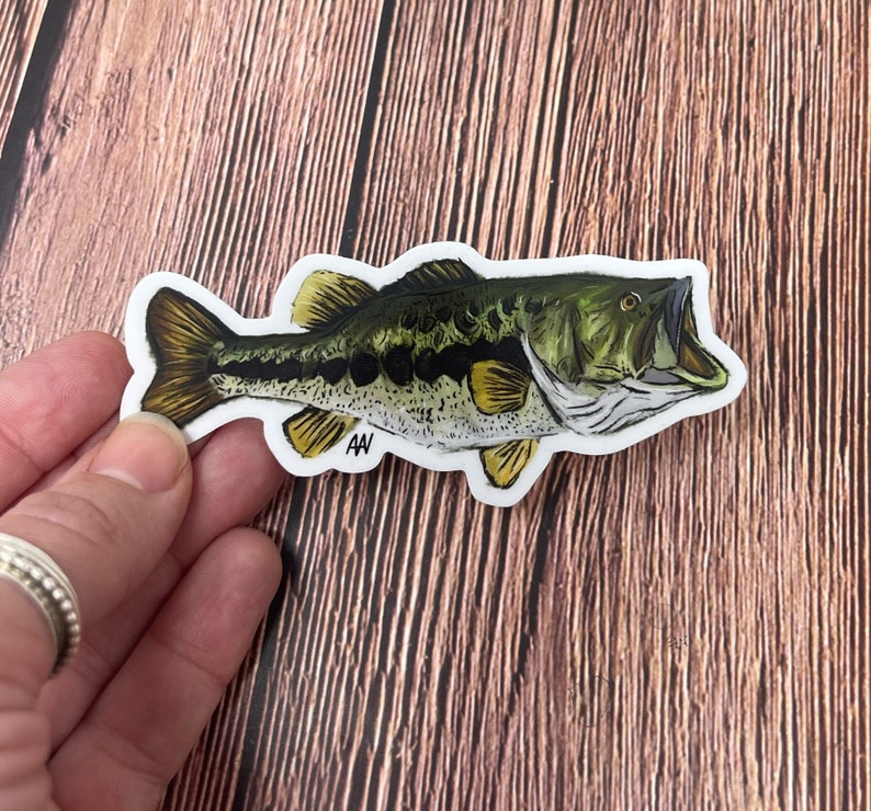 Largemouth Bass Vinyl Decal Sticker - Etsy