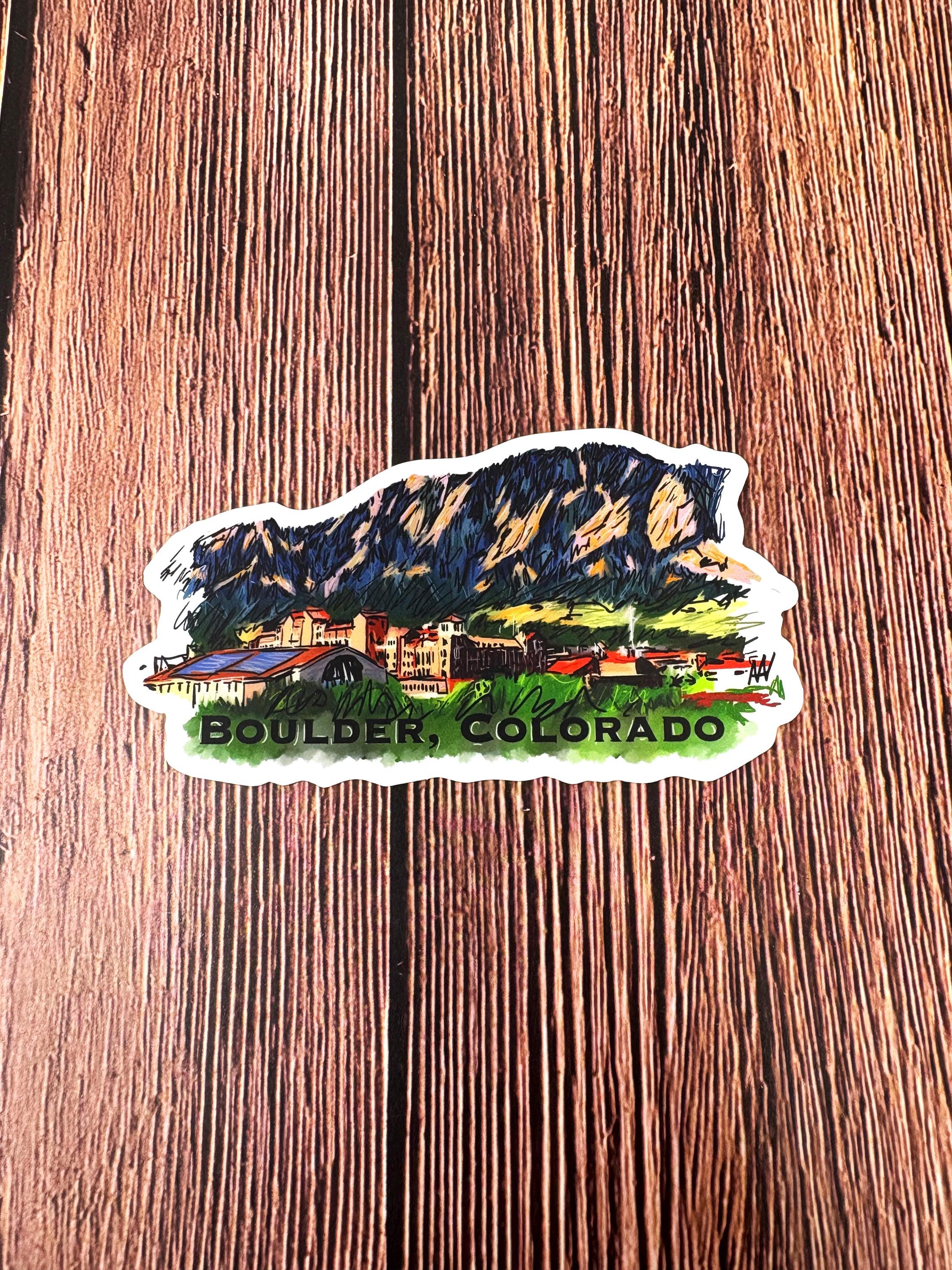 Boulder Colorado Sticker Vinyl Decal Sticker - Etsy