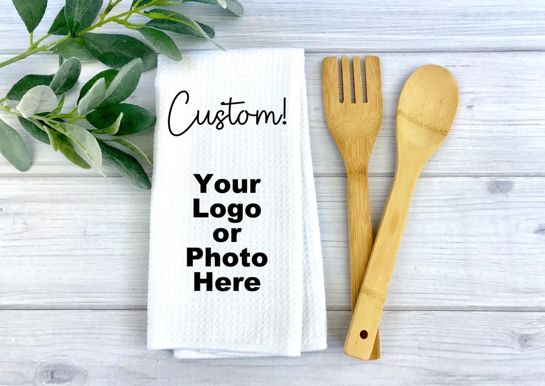 Custom Kitchen Towel | Custom Tea Towel | Your Logo | Kitchen Decor ...