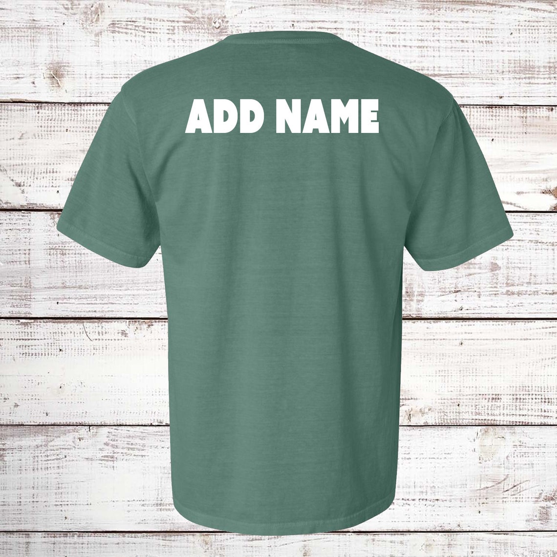 Upgrade Add a Name to the Back of Any Shirt | Etsy