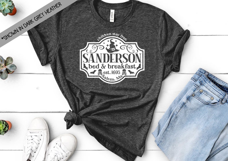 Sanderson Bed & Breakfast Bella Canvas Tee Shirt - Hocus Pocus ...