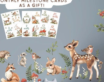 Woodland Wall Decal | Etsy