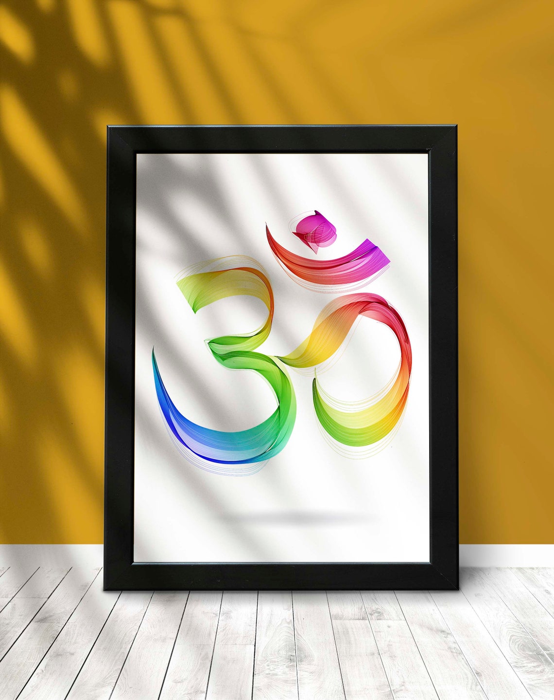 OM Print OM Poster Yoga Wall Art OM Sign modern Abstract | Etsy
