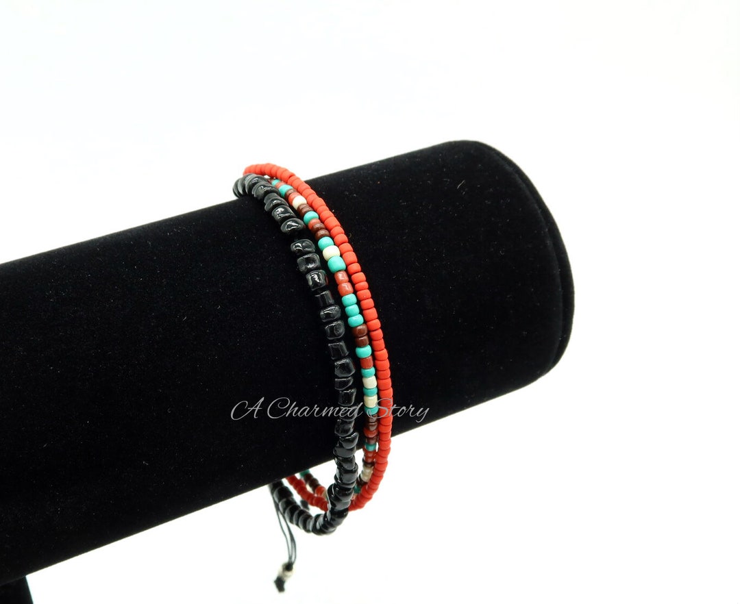 Adjustable Seed Bead String Bracelet | Natural Aesthetic | Bohemian ...