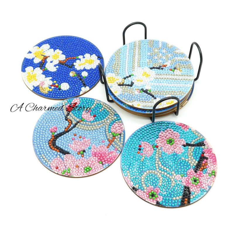 Diamond Art Coasters - Etsy