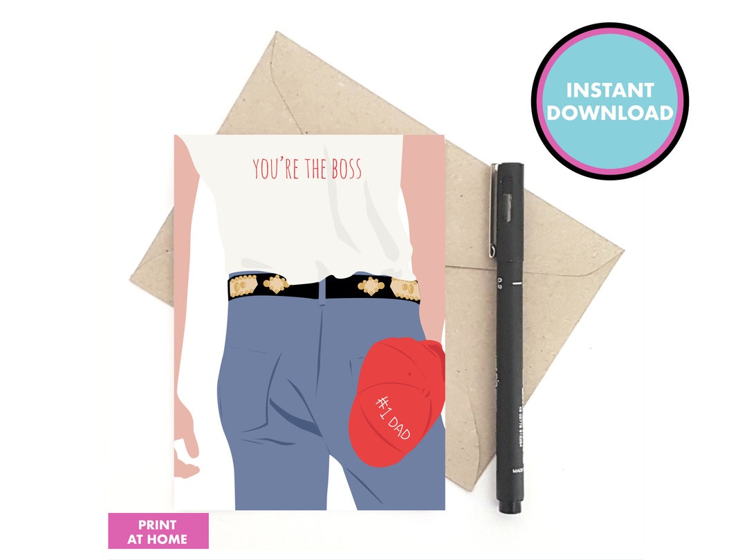 Bruce Springsteen Card - Funny Father's Day Card - Pop Culture Card ...