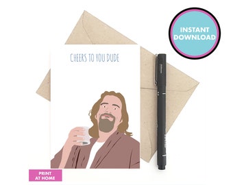 Big Lebowski Birthday Card - Etsy