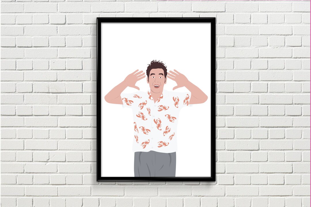 Seinfeld Poster Kramer Poster Cosmo Kramer 90s Tv Oster Print at Home ...