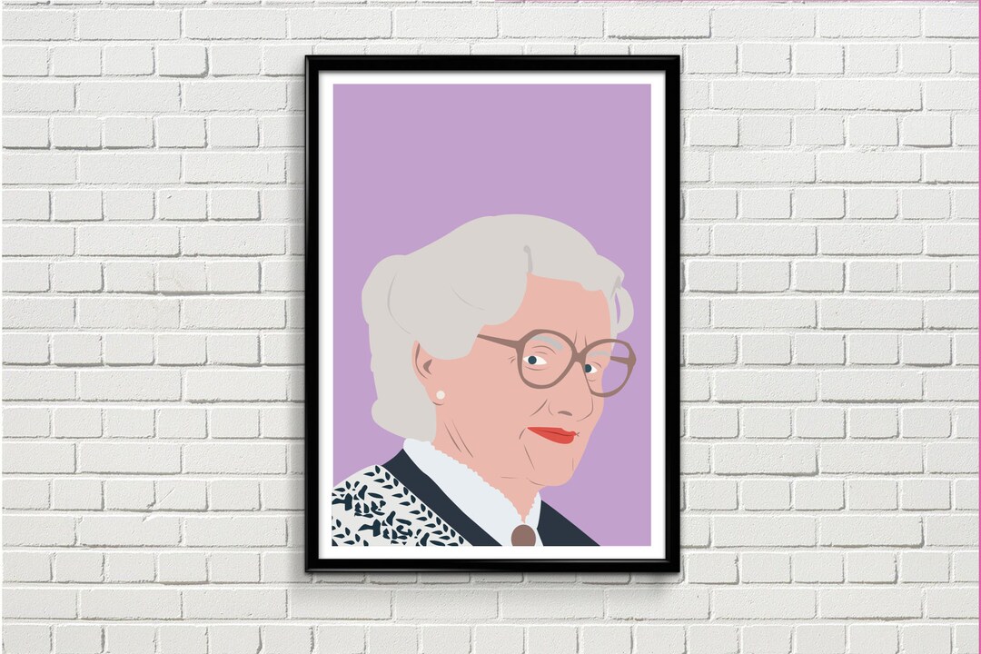 Mrs Doubtfire Poster - Mrs Doubtfire Print - 90s Print - Print at Home ...