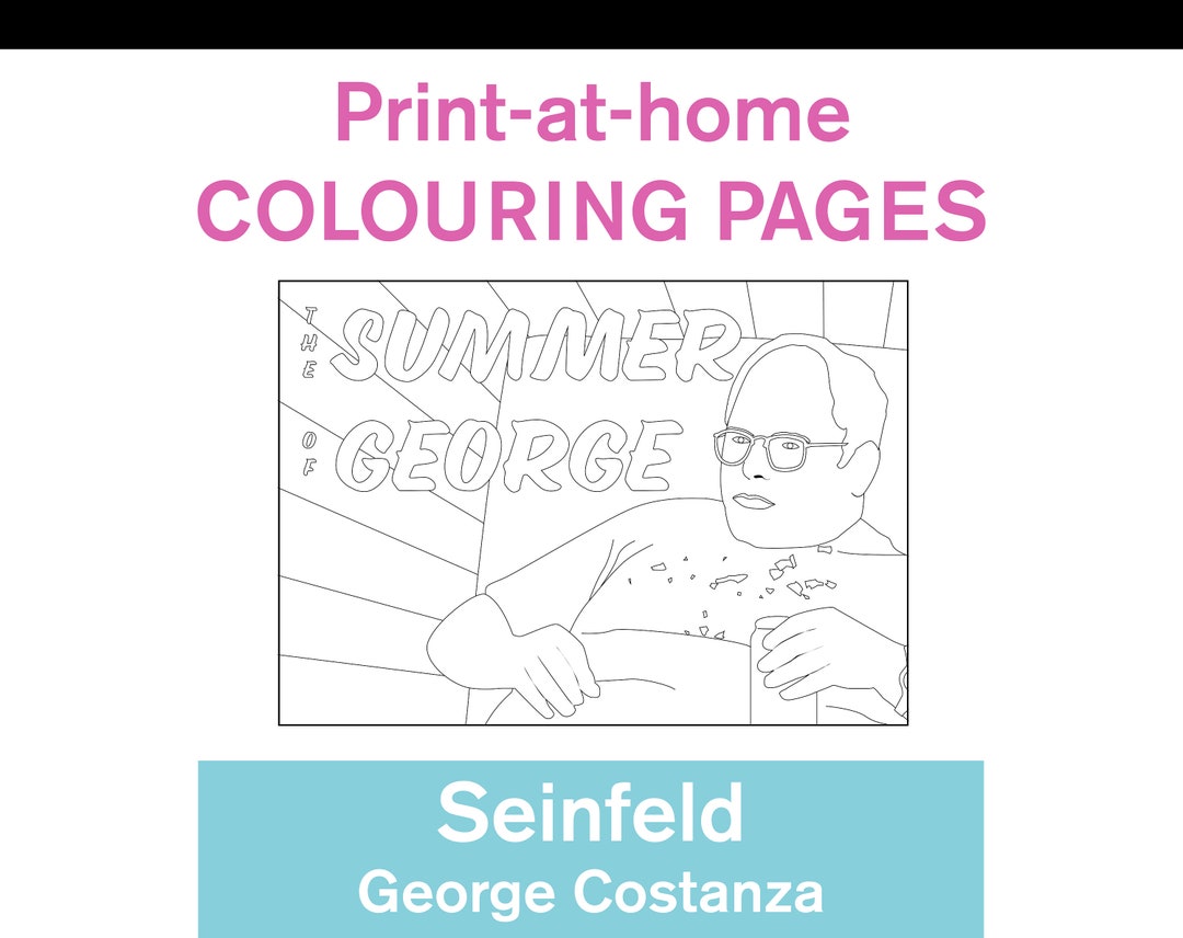 George Costanza Colouring Pages Seinfeld Colouring Pages Adult ...