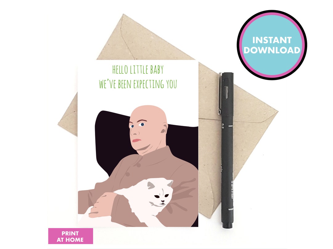 James Bond Card Funny Baby Card Pop Culture Greeting Card - Etsy