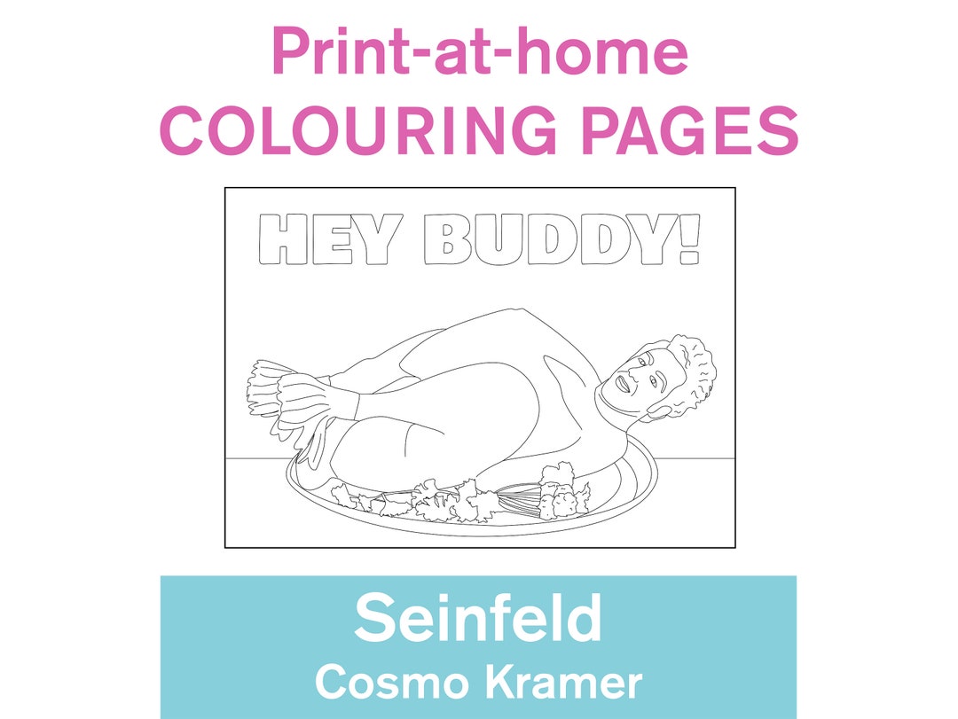 Seinfeld Colouring Pages - Cosmo Kramer Colouring Pages - Adult ...