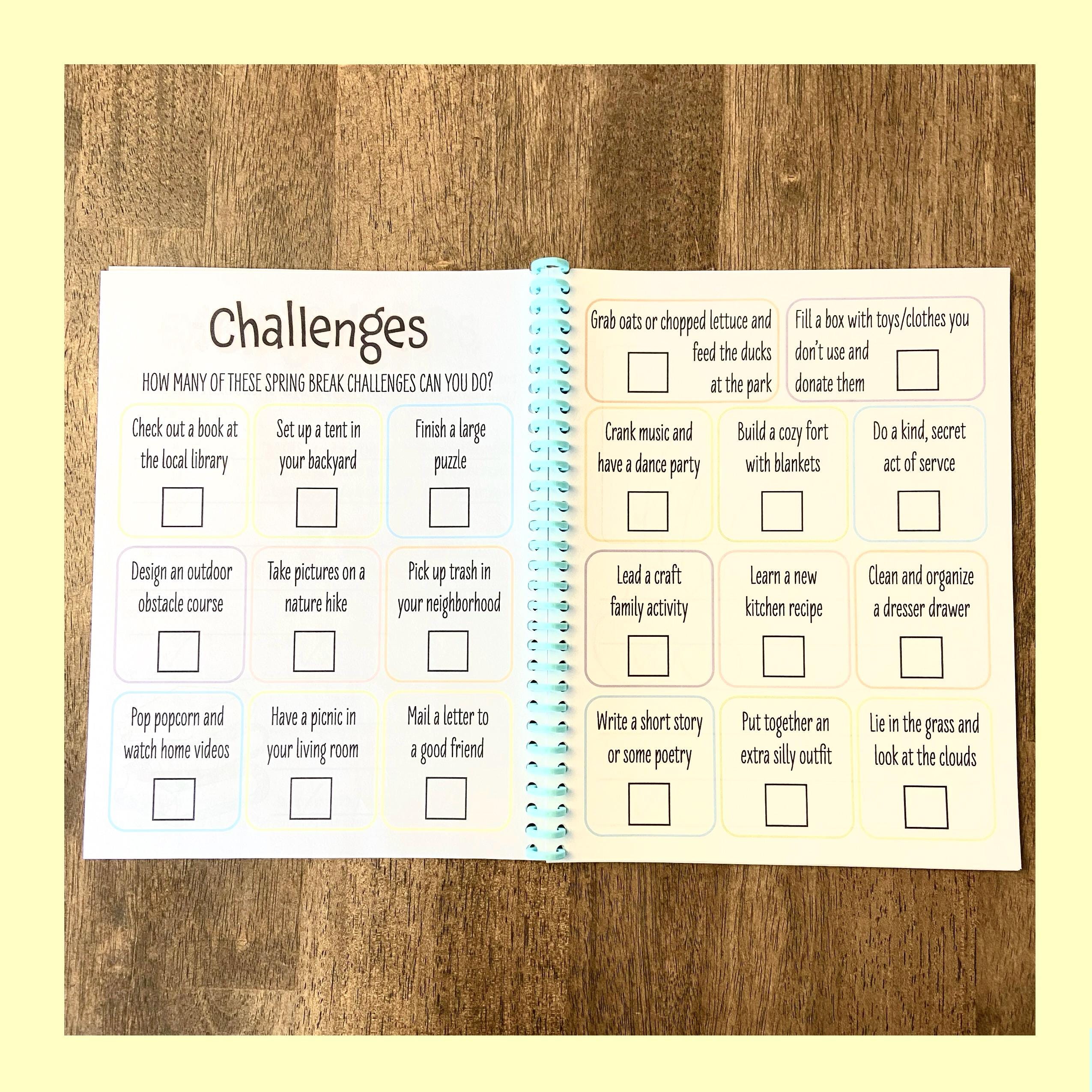 Spring Break Journal Printable - Etsy