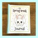 Spring Break Journal Printable - Etsy