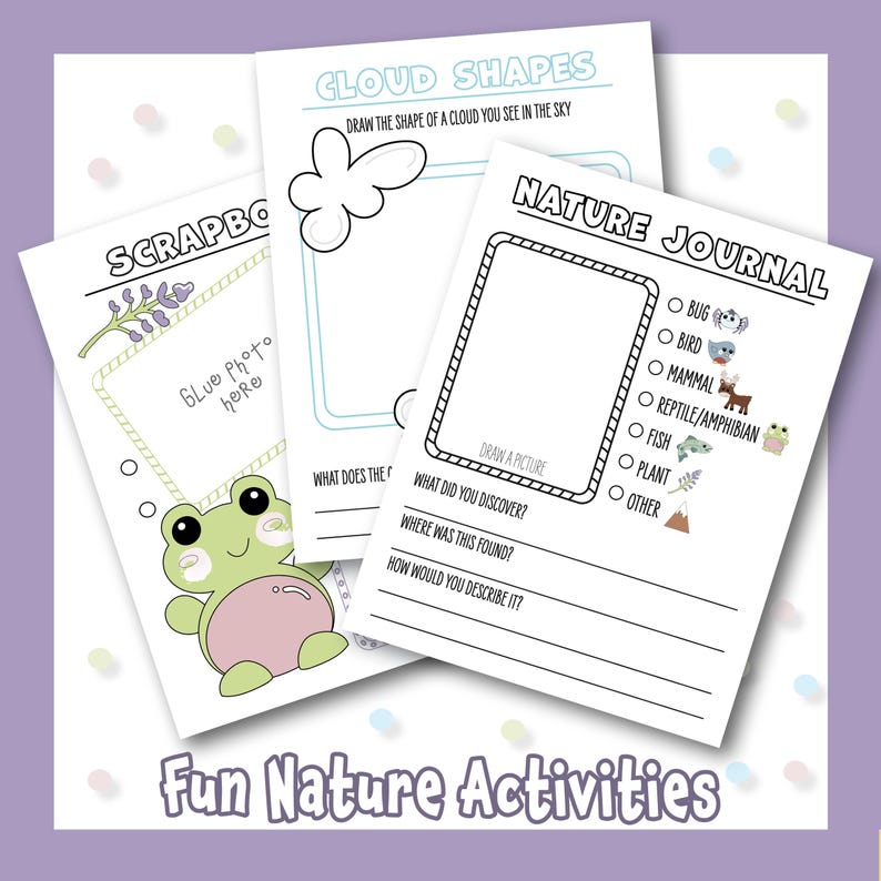 Nature Journal Printable - Etsy