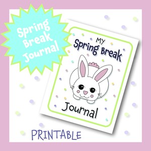 Spring Break Journal Printable - Etsy