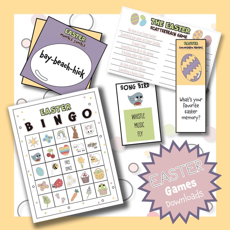 Easter School Activities Printable - Etsy
