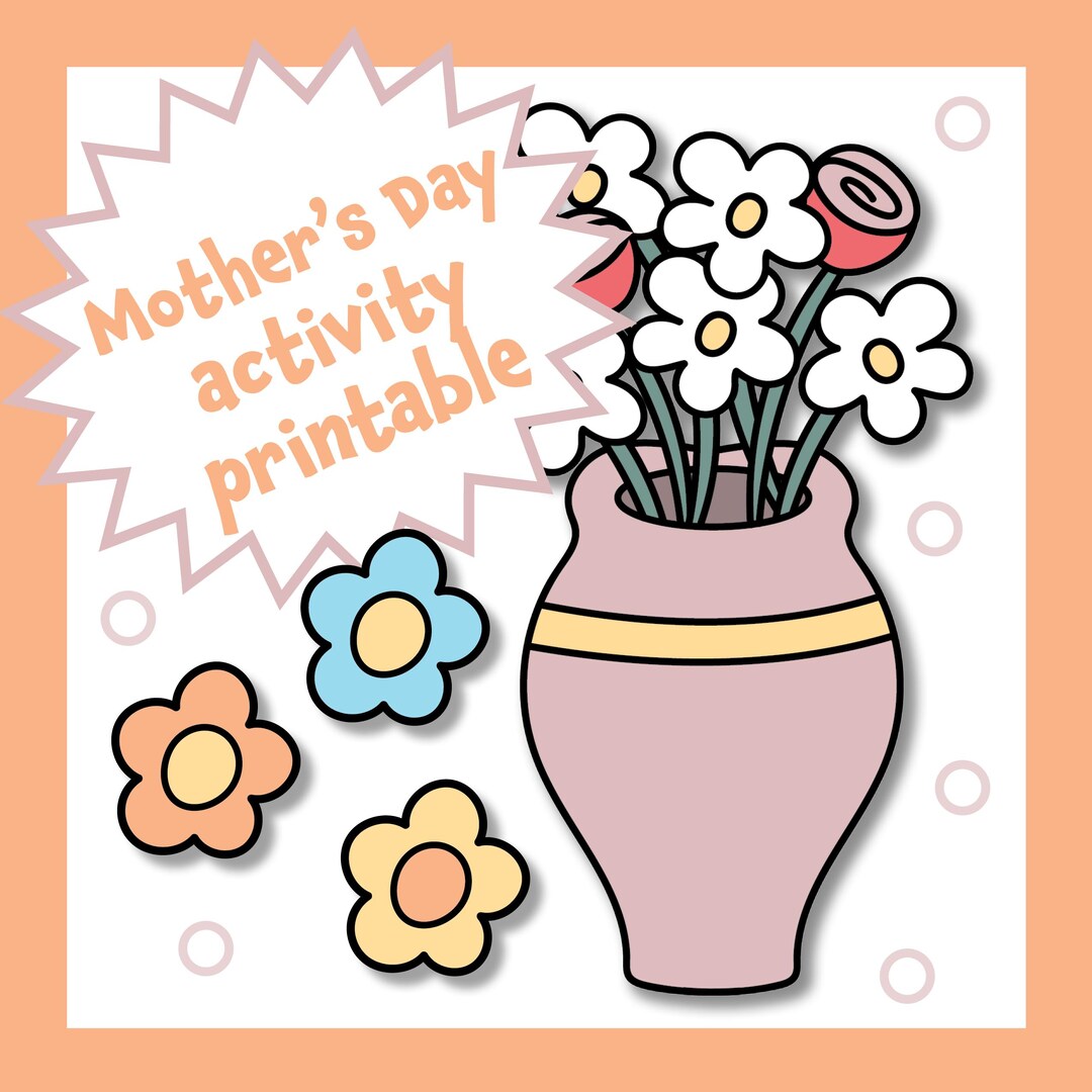 Mother's Day Printable Lesson Activity Game - Etsy