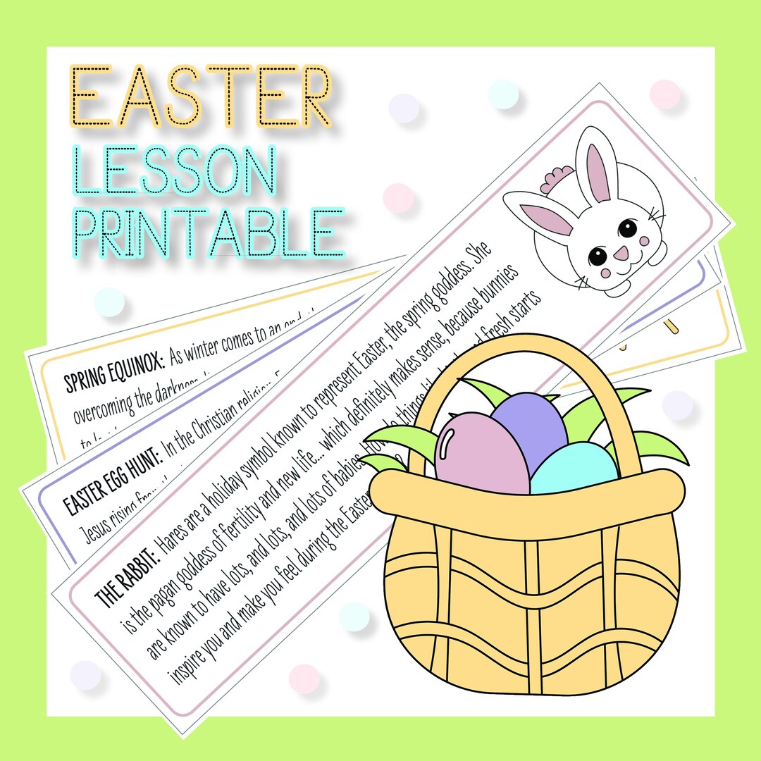 Quick Easter Lesson Printable - Etsy