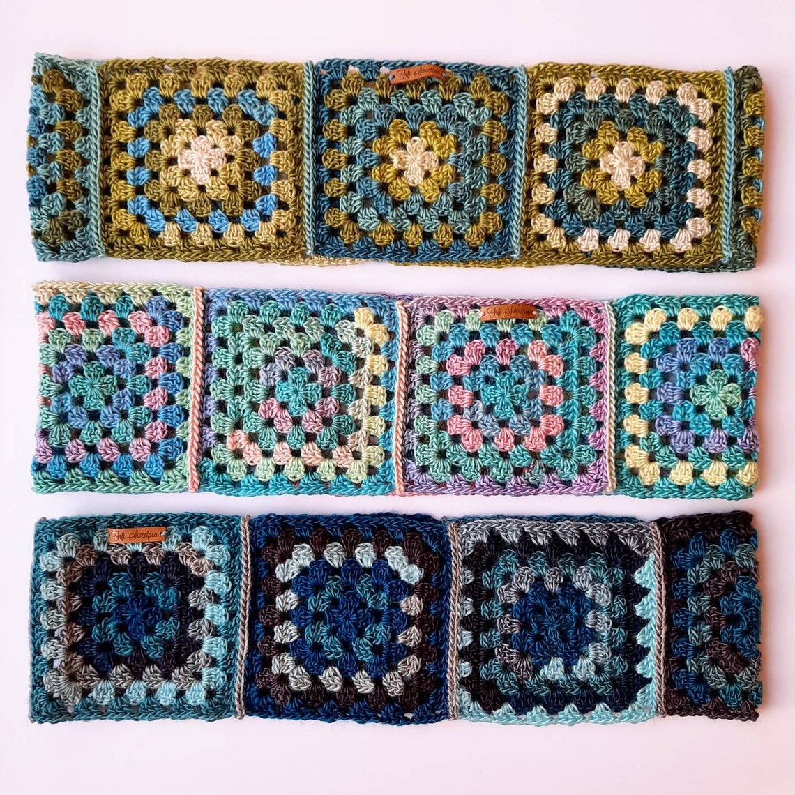 Granny Square Cowl Crochet Boho Snood Handmade Hippie - Etsy