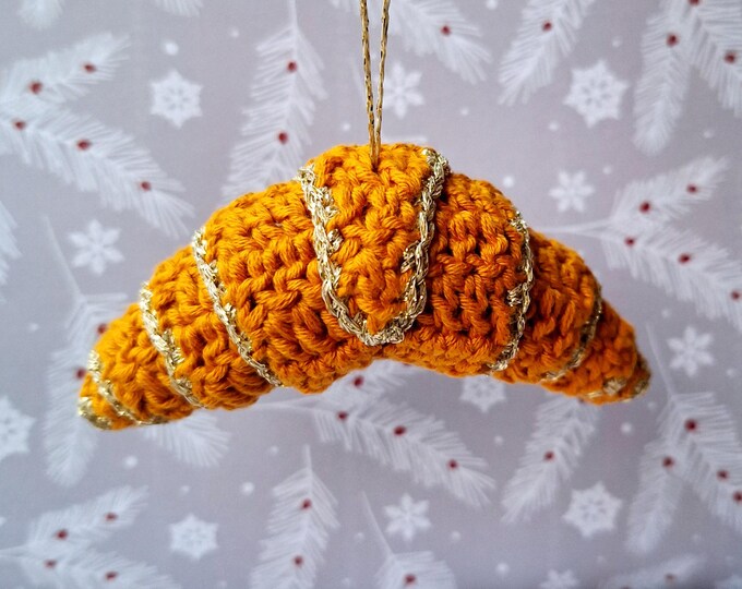 Croissant Christmas Tree Decoration Gold Xmas Home Decor Novelty Secret ...
