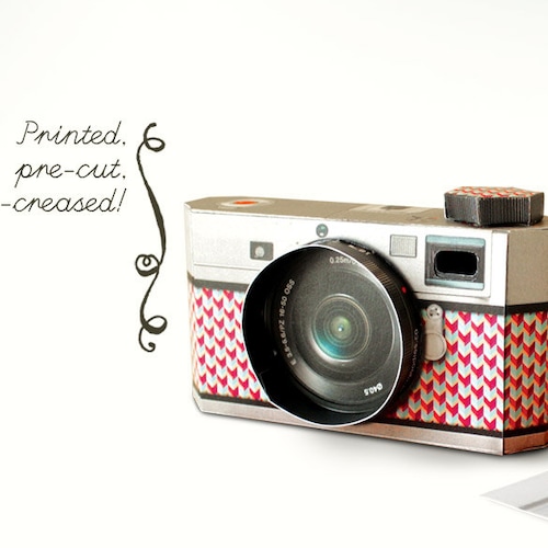Printed Papercraft DIY Paper Camera Photo Frame Colorful - Etsy UK