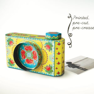 Printed Papercraft DIY Paper Camera Photo Frame Colorful - Etsy UK
