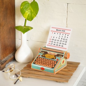 Printed Papercraft 2023 & 2024 DIY Paper Desk Calendar - Etsy UK