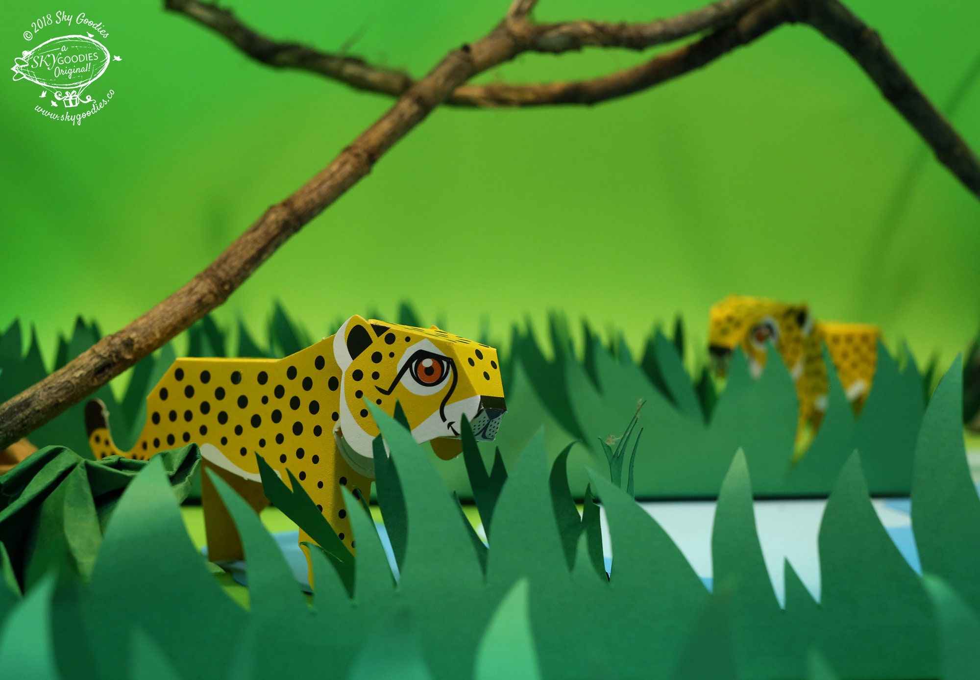 Printable DIY Mini Cheetah Paper Toy Educational Collectible | Etsy