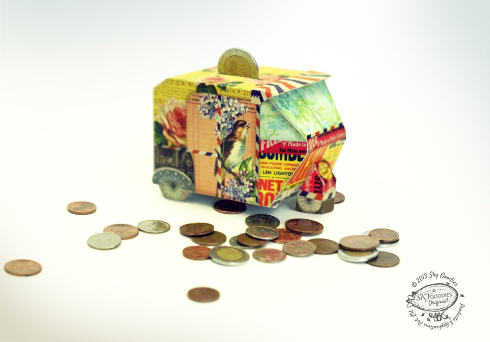 DIY Paper Toy Vintage Auto Rickshaw: Set of 2 Printable | Etsy