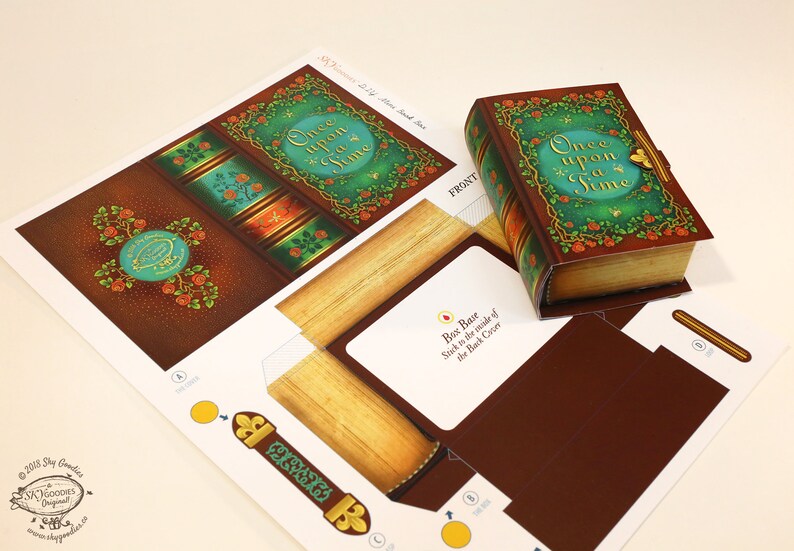 Printable DIY Mini Fairy Tale Book Box Paper Gift Box / - Etsy France