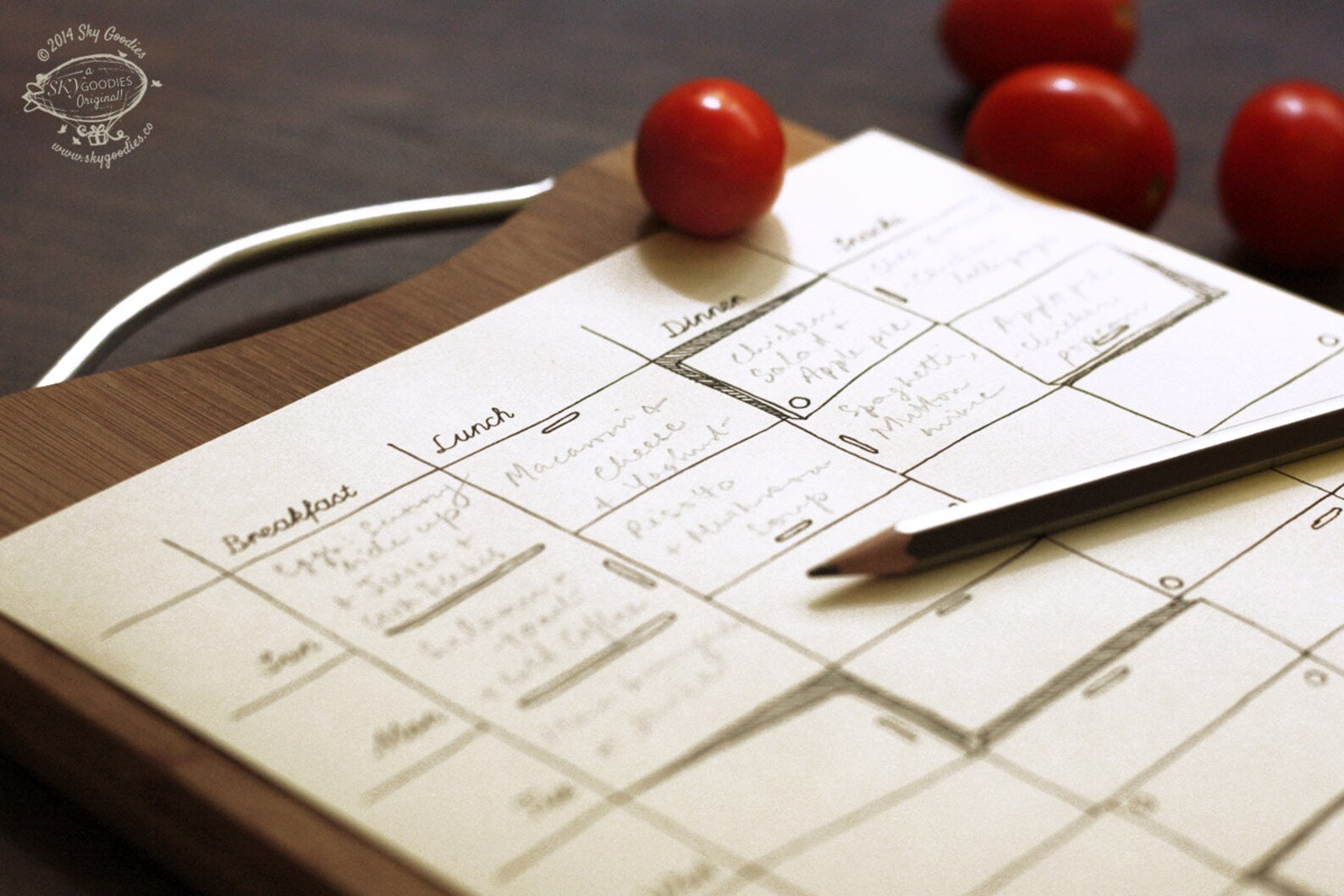 DOODLE Weekly Menu Planner / Kitchen Organizer Printable - Etsy