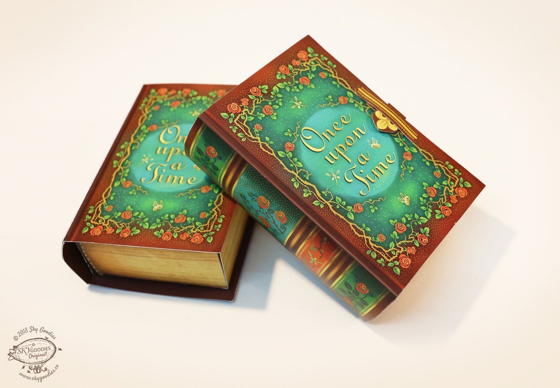 Printable DIY Mini Fairy Tale Book Box Paper Gift Box / - Etsy France