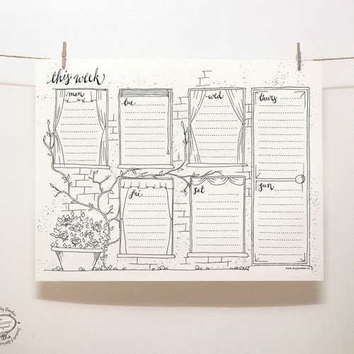 Letter Size Audiobook Tracker // Printable Planner // | Etsy