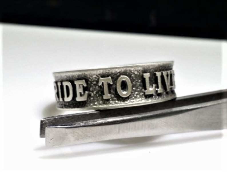 Ride to Live / Live to Ride Biker Ring / Harley Ring / | Etsy