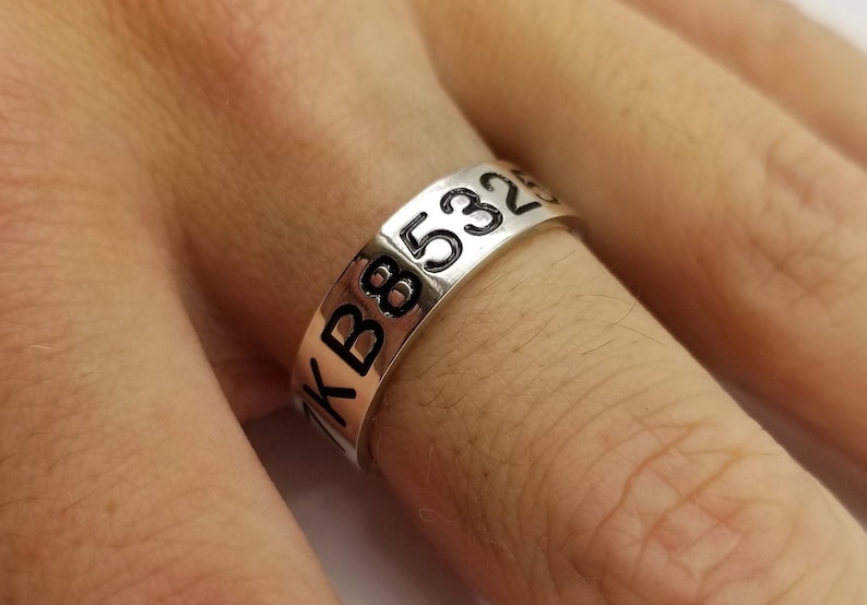 VIN Ring Custom Biker Rings Biker Jewelry Harley | Etsy