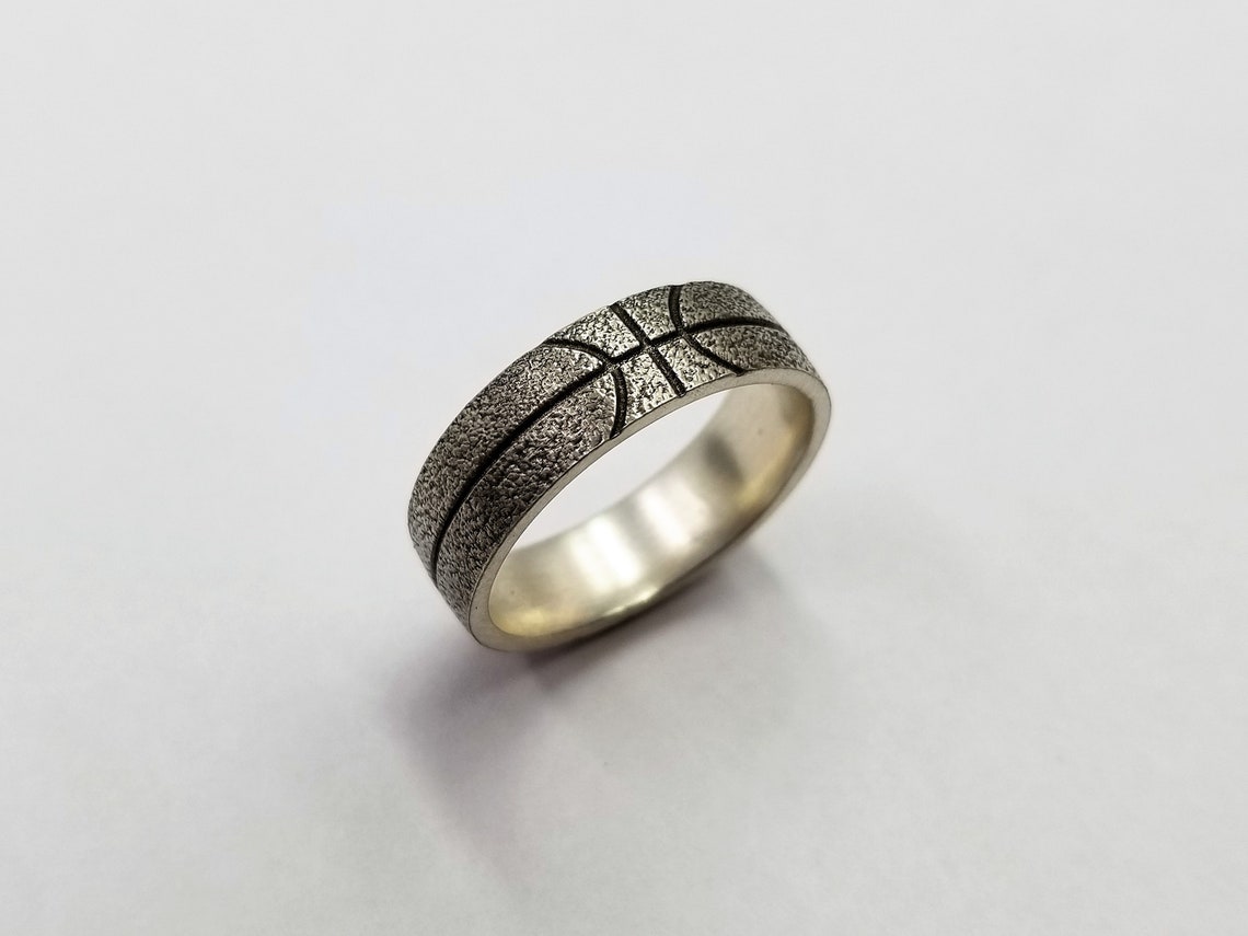 Basketball Ring - Sports Ring - Basketball Band - Basketball Jewelry ...