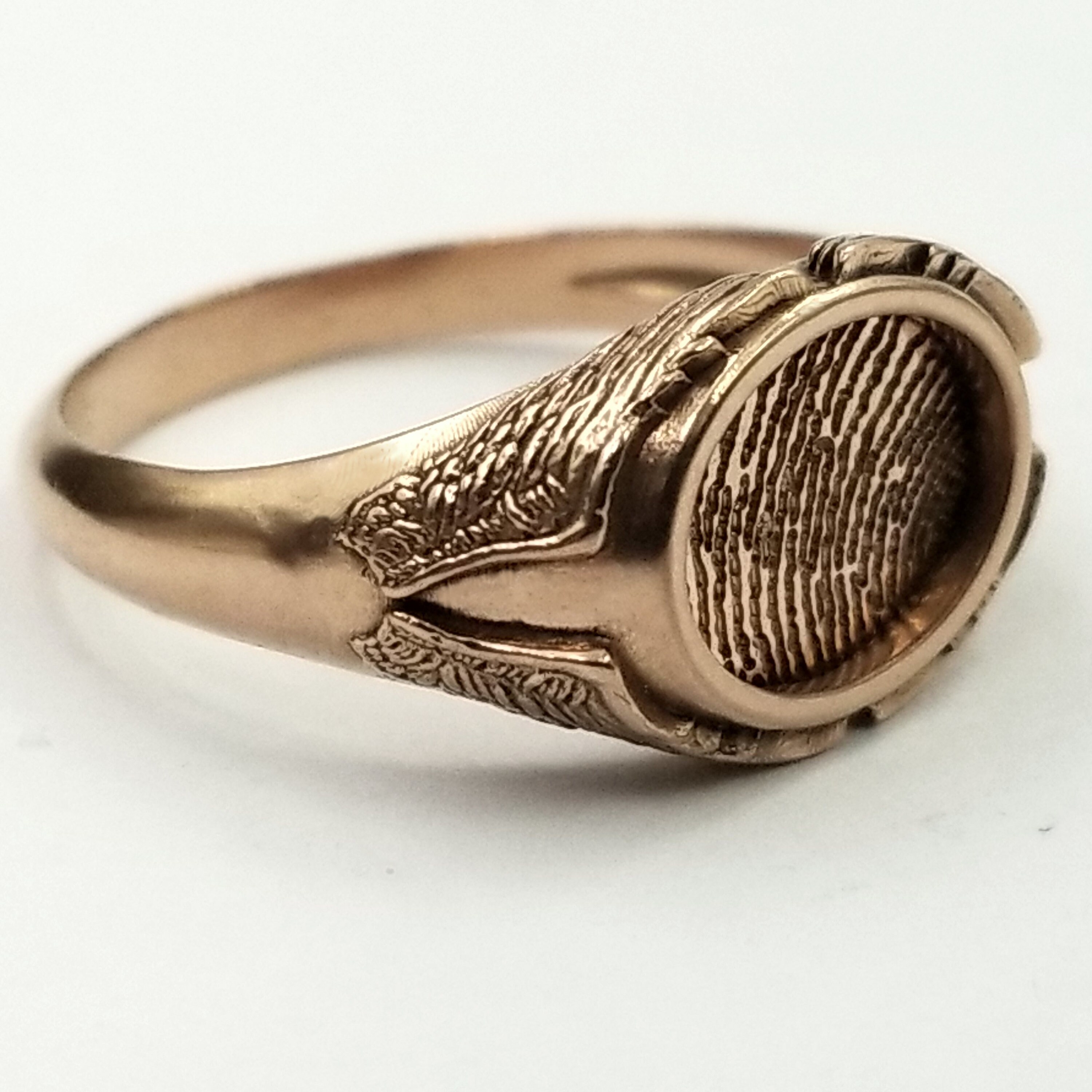 Actual Fingerprint Memorial Ring Fingerprint Ring Memorial | Etsy