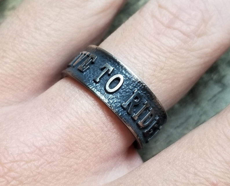 Ride to Live / Live to Ride Biker Ring / Harley Ring / | Etsy