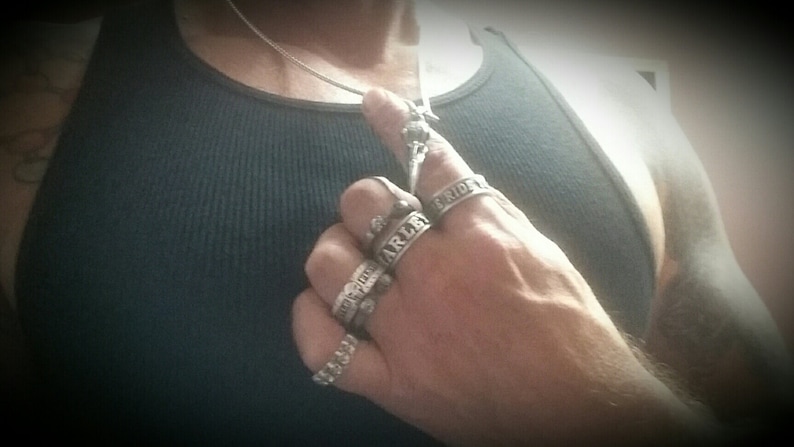 Ride to Live / Live to Ride Biker Ring / Harley Ring / | Etsy