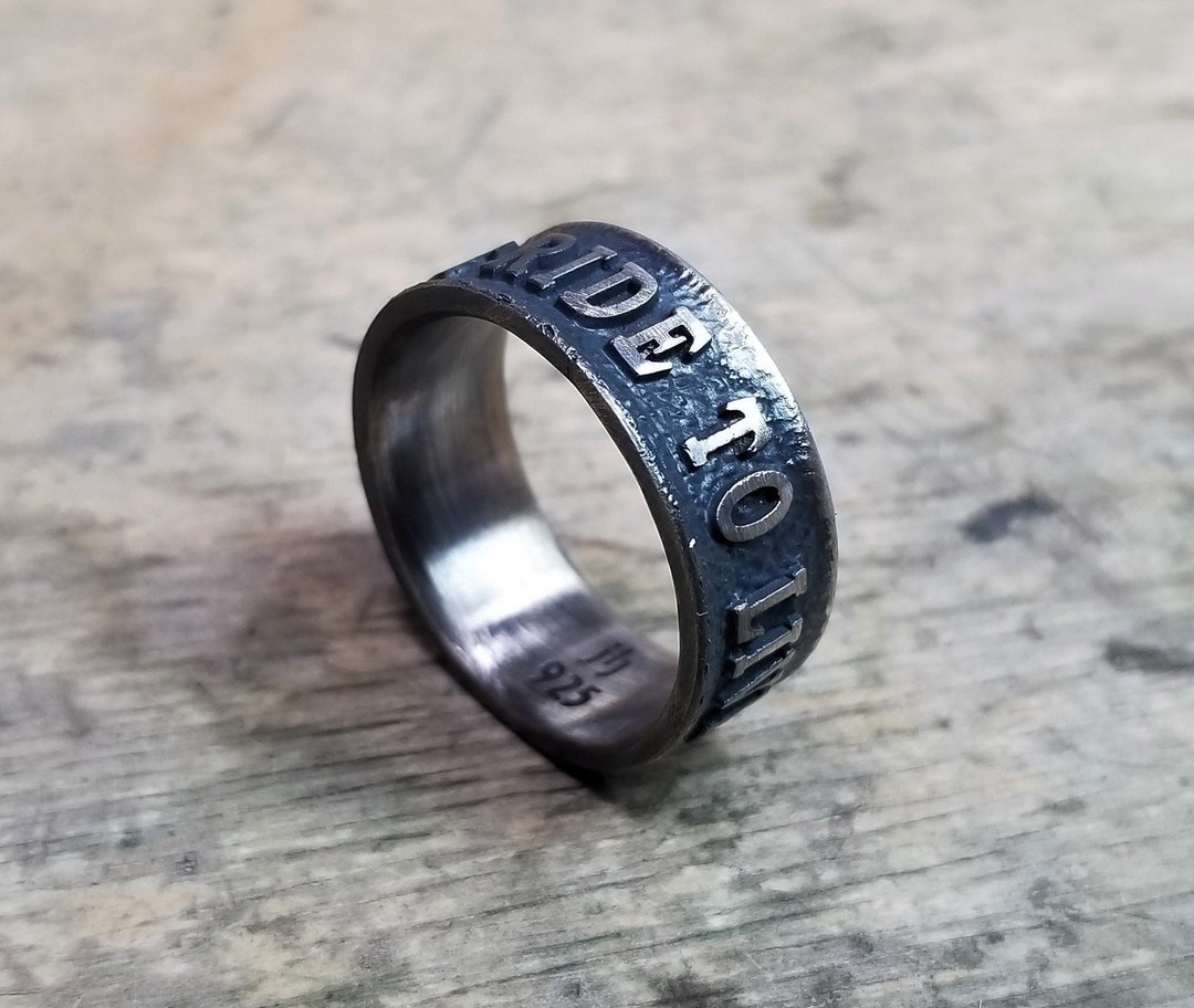 Ride to Live / Live to Ride - Biker Ring / Harley Ring / Harley ...