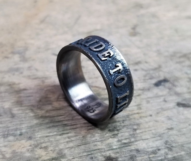 Ride to Live / Live to Ride Biker Ring / Harley Ring / | Etsy