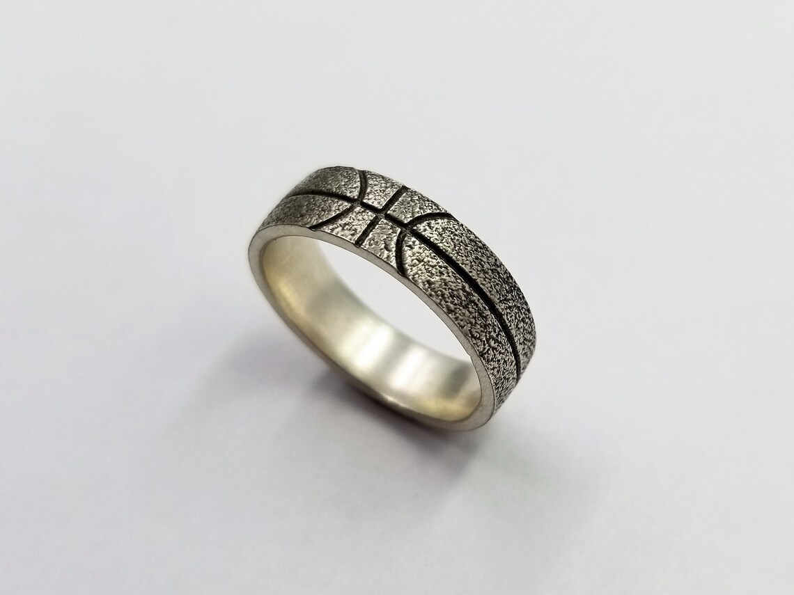 Basketball Ring - Sports Ring - Basketball Band - Basketball Jewelry ...